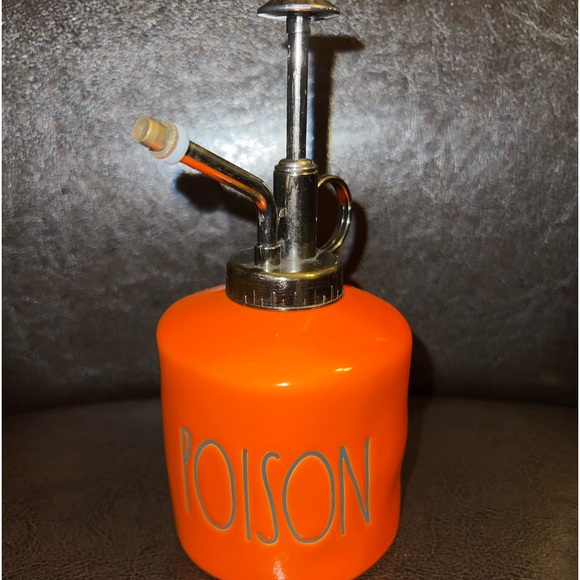 Other | Rae Dunn Halloween Poison Plant Mister Orange Black Pump ...